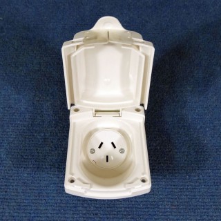 Clipsal Flush Socket 240V Outlet With Flap