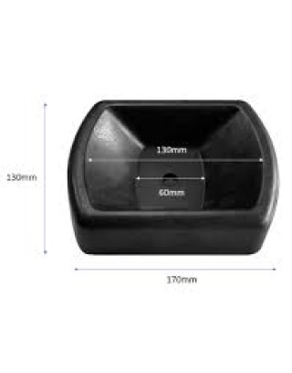 COAST RV 150mm Rubber Jockey Wheel Receiver