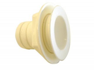 Plastic White 25Mm Waste Outlet Straight